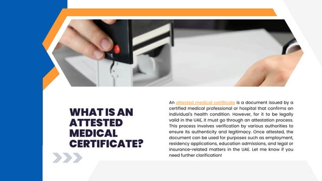 Attested Medical Certificate | Medical Certificate Attestation for UAE ...