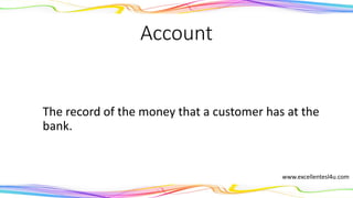 ESL at the bank flashcards | PDF