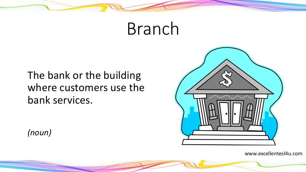 ESL at the bank flashcards