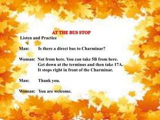 At the bus stop | PPTX