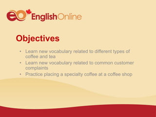 At the coffee shop | PPTX