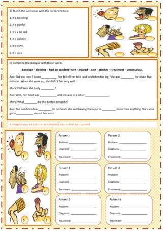 At the Doctor (English Worksheet) | DOC