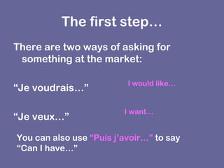 At the grocers flipped lesson | PPT