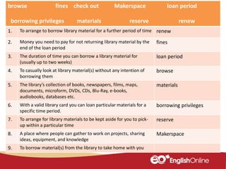 At the library | PPT