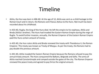 Attila the hun social studies project henry and nolan | PPT