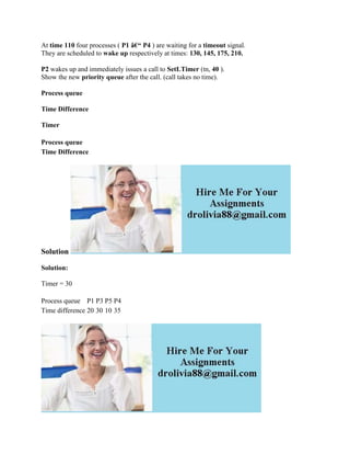 At time 110 four processes (P1 P4) are waiting for a timeout signal-.docx