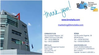 BMS presenta Integrated Business Planning | PPT