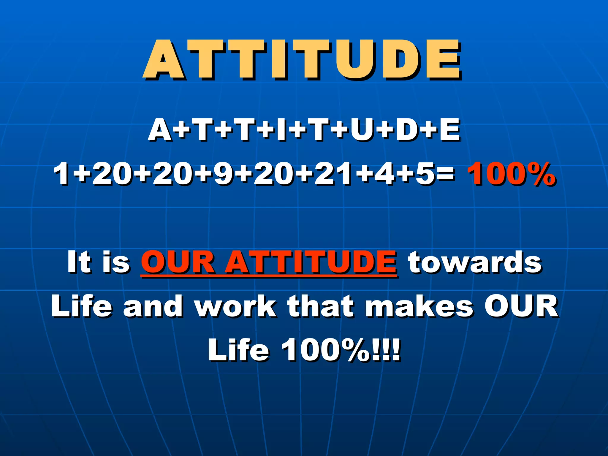 Attitude 100% | PPT