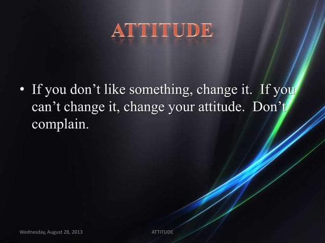 Attitude Training | PPTX