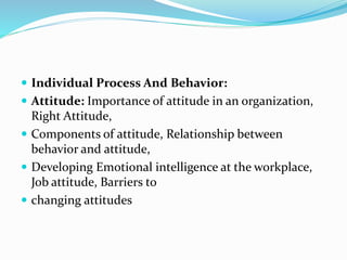 Attitude - Organizational Behaviour | PPTX