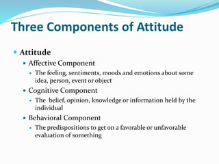 Attitude - Organizational Behaviour | PPTX
