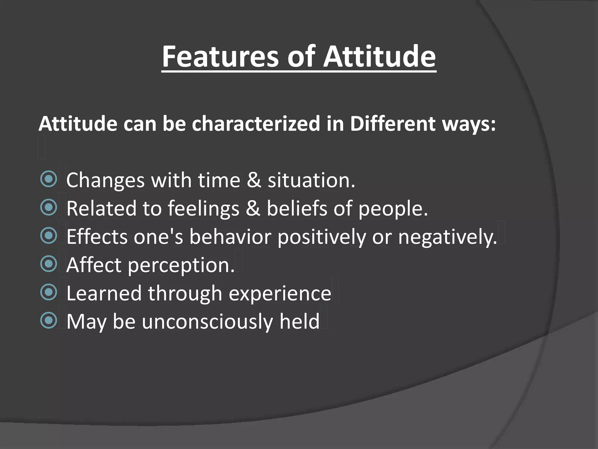 Attitude - Consumer Behavior | PPTX