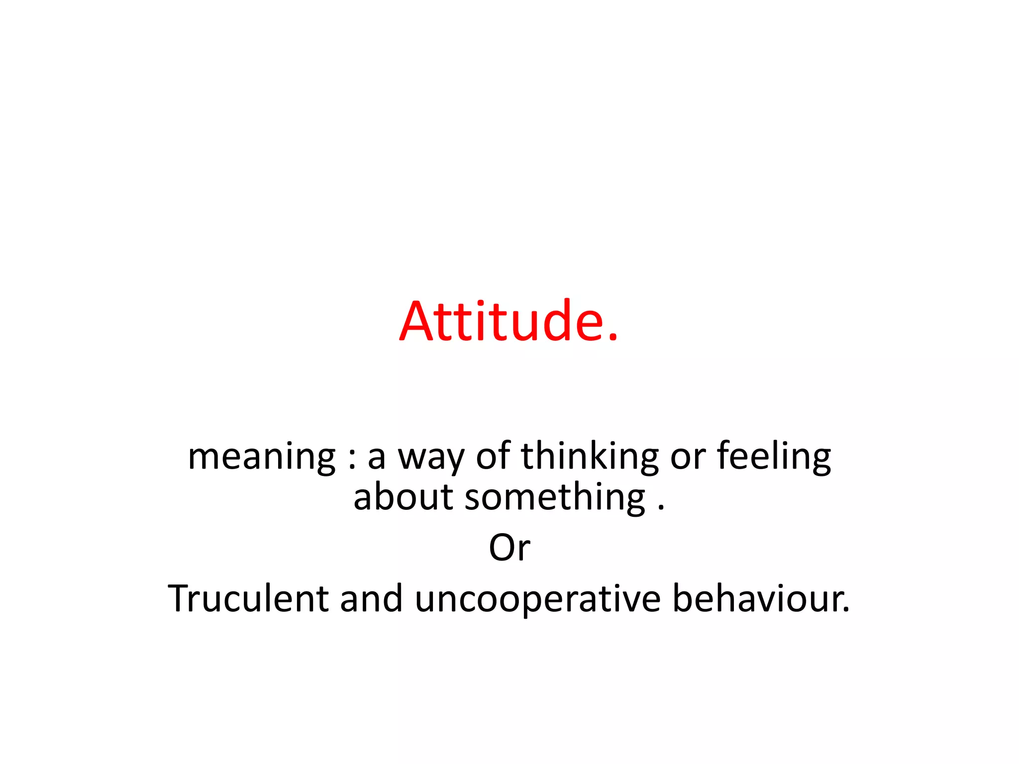 Attitude | PPT