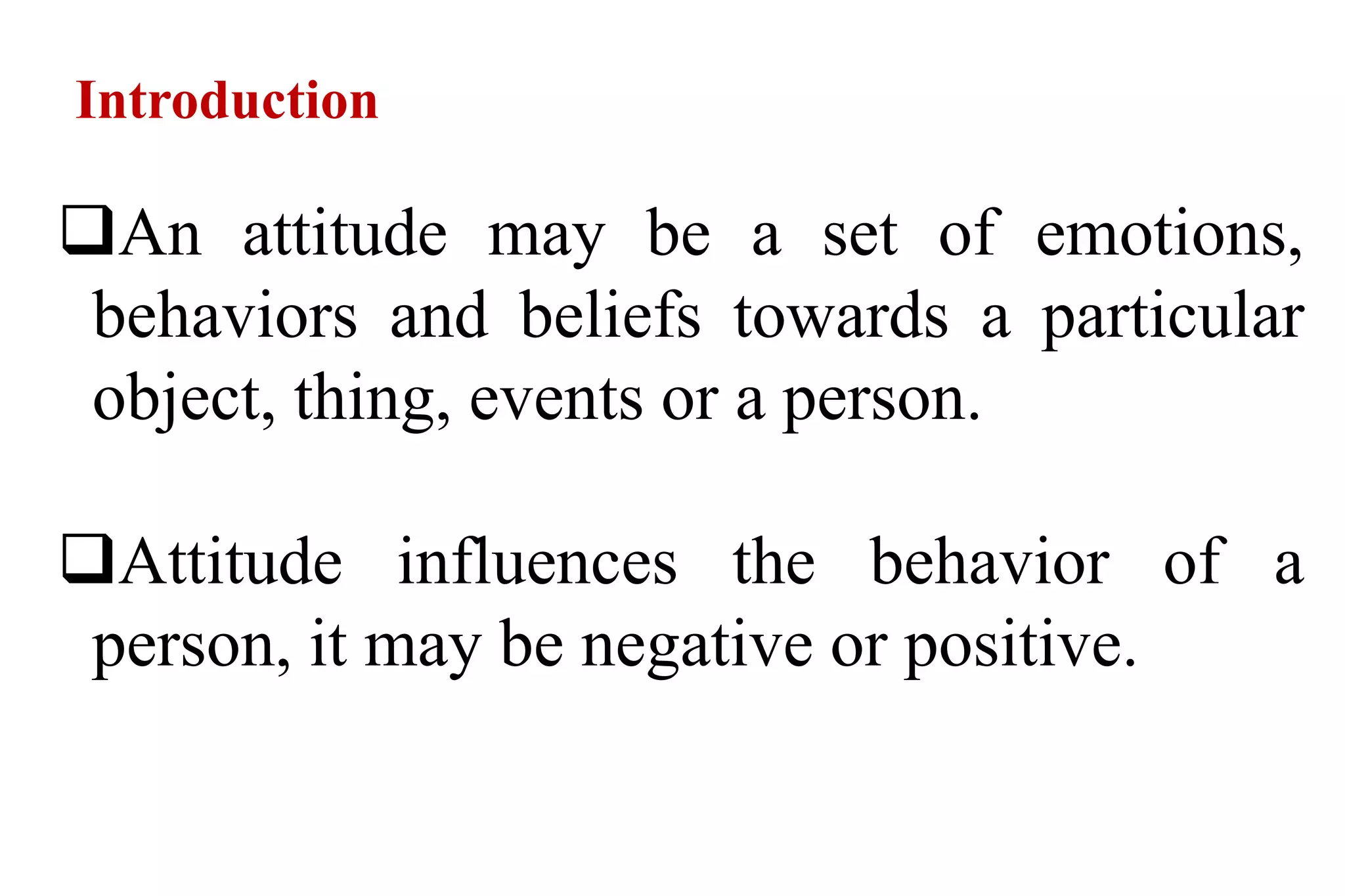 Attitude- Psychology | PPTX