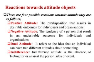 Attitude- Psychology | PPTX