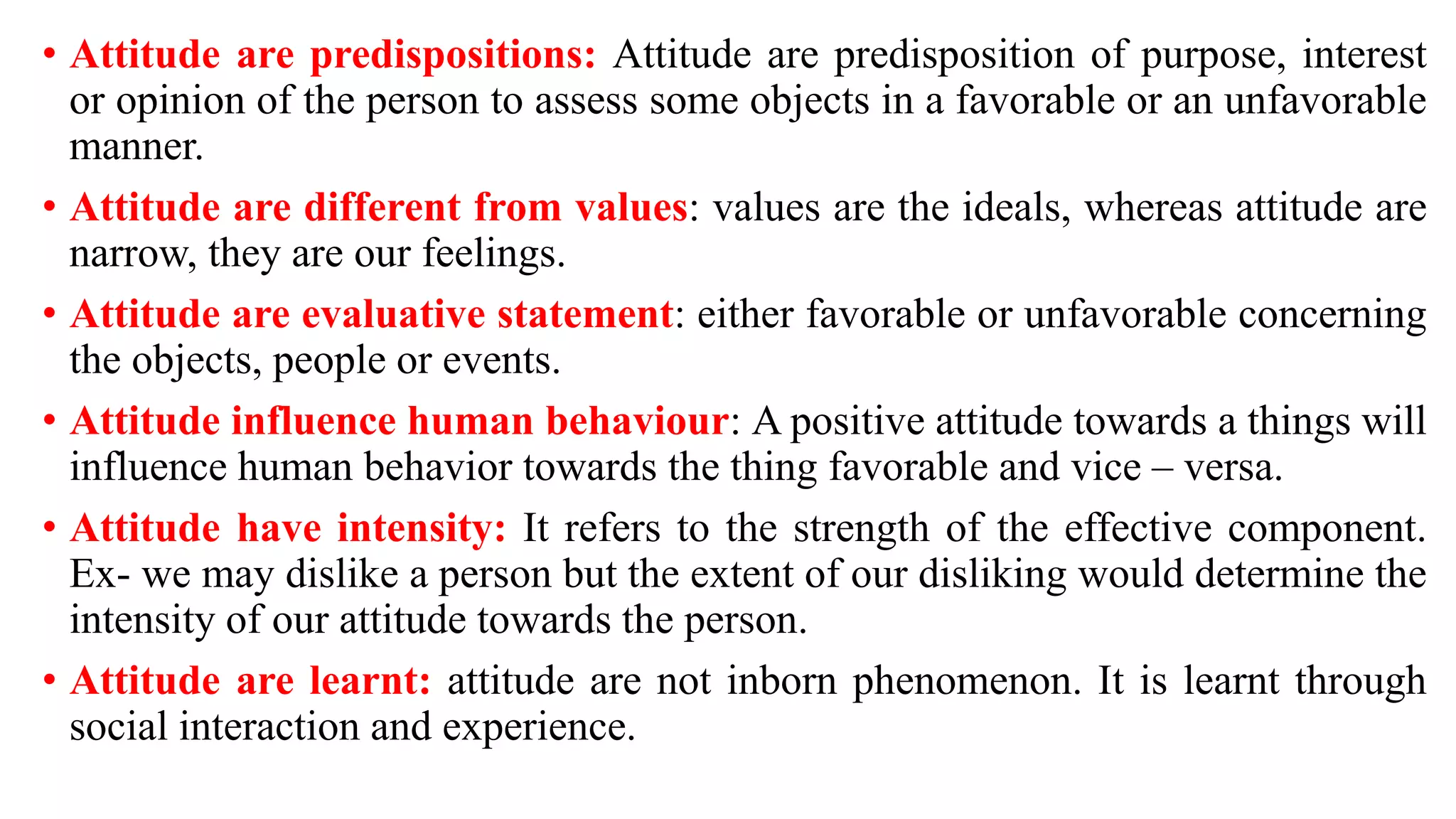 Attitude Organization behaviour | PPTX