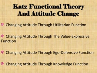 Attitude Change Strategies | PPT