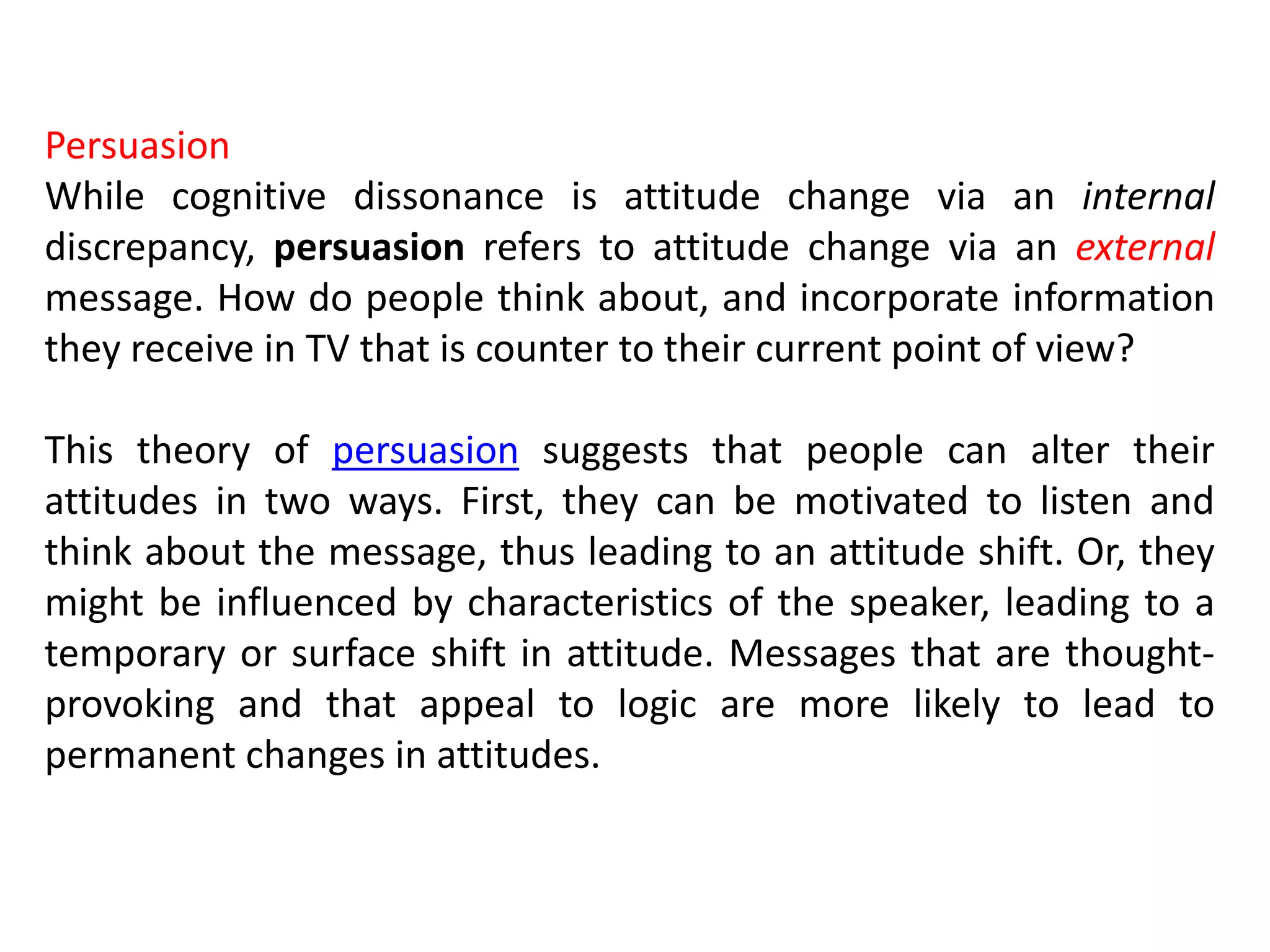 Attitude- Formation and Change | PPTX