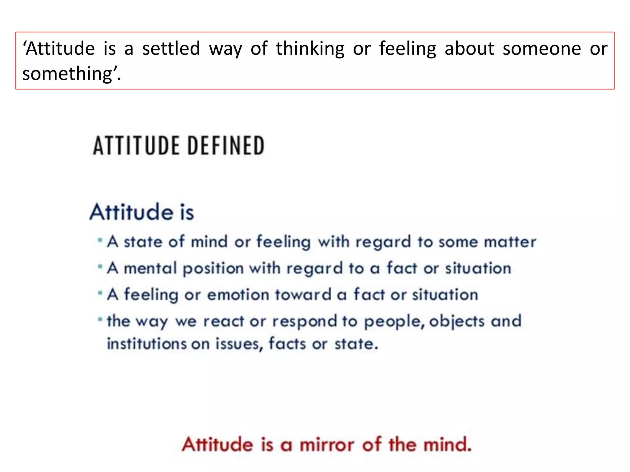 Attitude- Formation and Change | PPTX