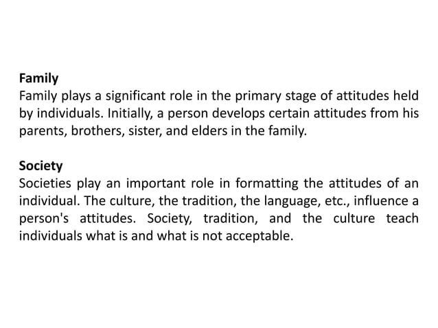 Attitude- Formation and Change | PPTX