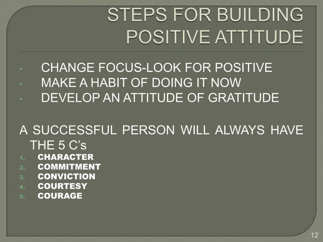 Attitude ob | PPTX | Career Advice | Careers