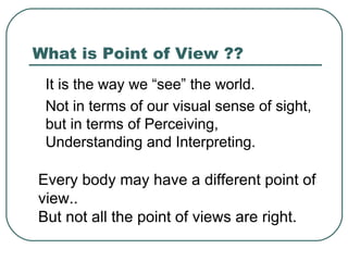 Attitude and Point of View | PPT