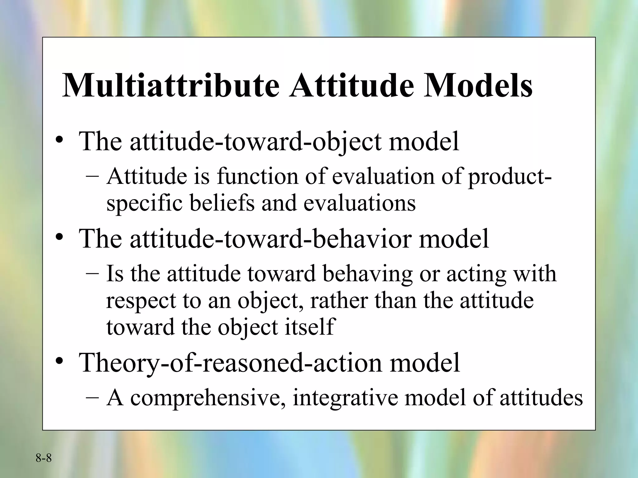 Attitude - structural models | PPT