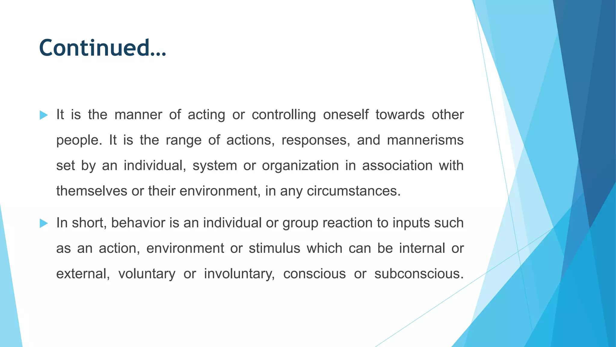 Attitude and behavior | PPTX