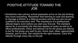 Attitude and behaviour in the kitchen | PPTX