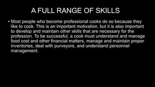 Attitude and behaviour in the kitchen | PPTX