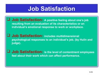 Attitude and job satisfaction | PPT