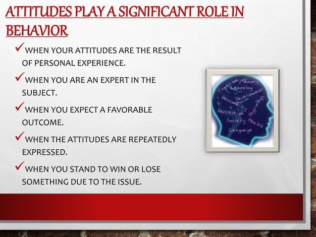 Attitude and perception | PPTX