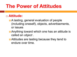 Attitude and persuasion; decion making | PPTX