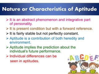 Attitude, Aptitude and Interest | PPTX