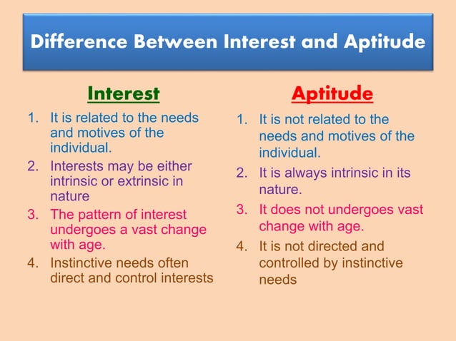 Attitude, Aptitude and Interest | PPTX | Mental Health | Diseases and Conditions