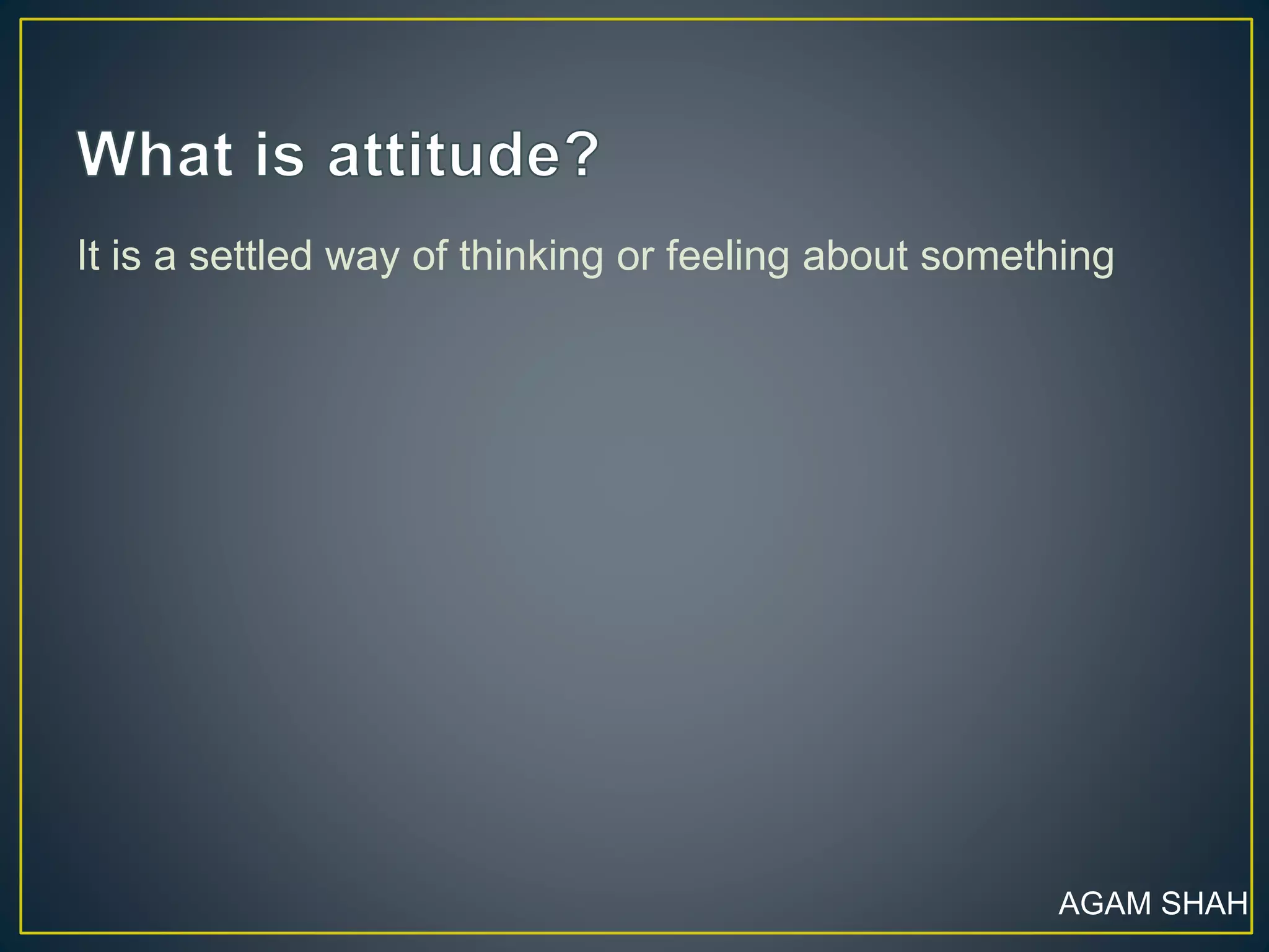 Attitude and releted theories | PPT