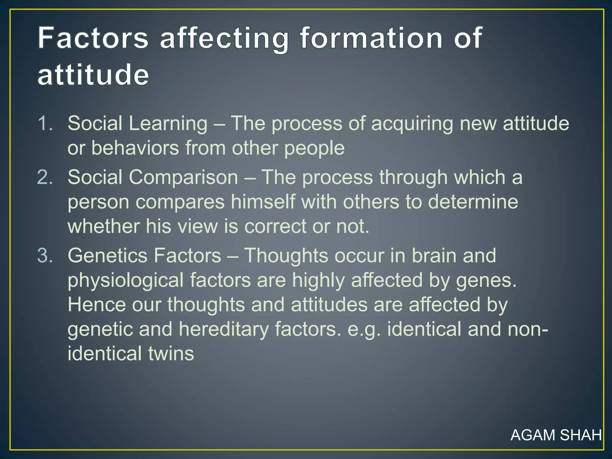 Attitude and releted theories | PPT