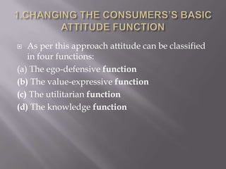 Attitude change strategies 1 | PPT