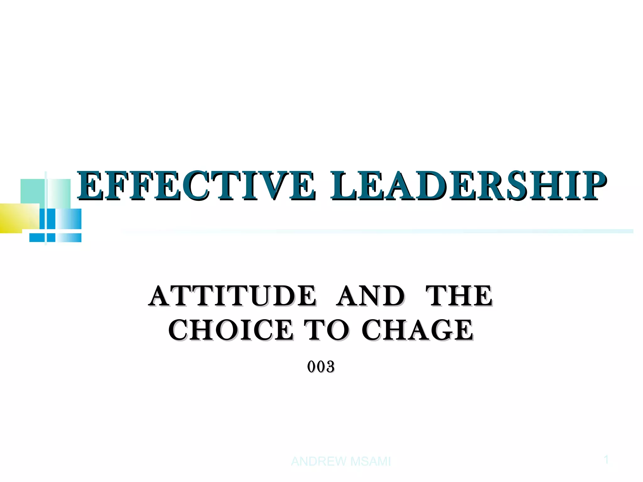Attitude choice change 3 | PPT