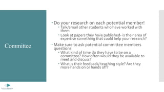 Attitude, Committee Selection, and Topic Development | PPTX