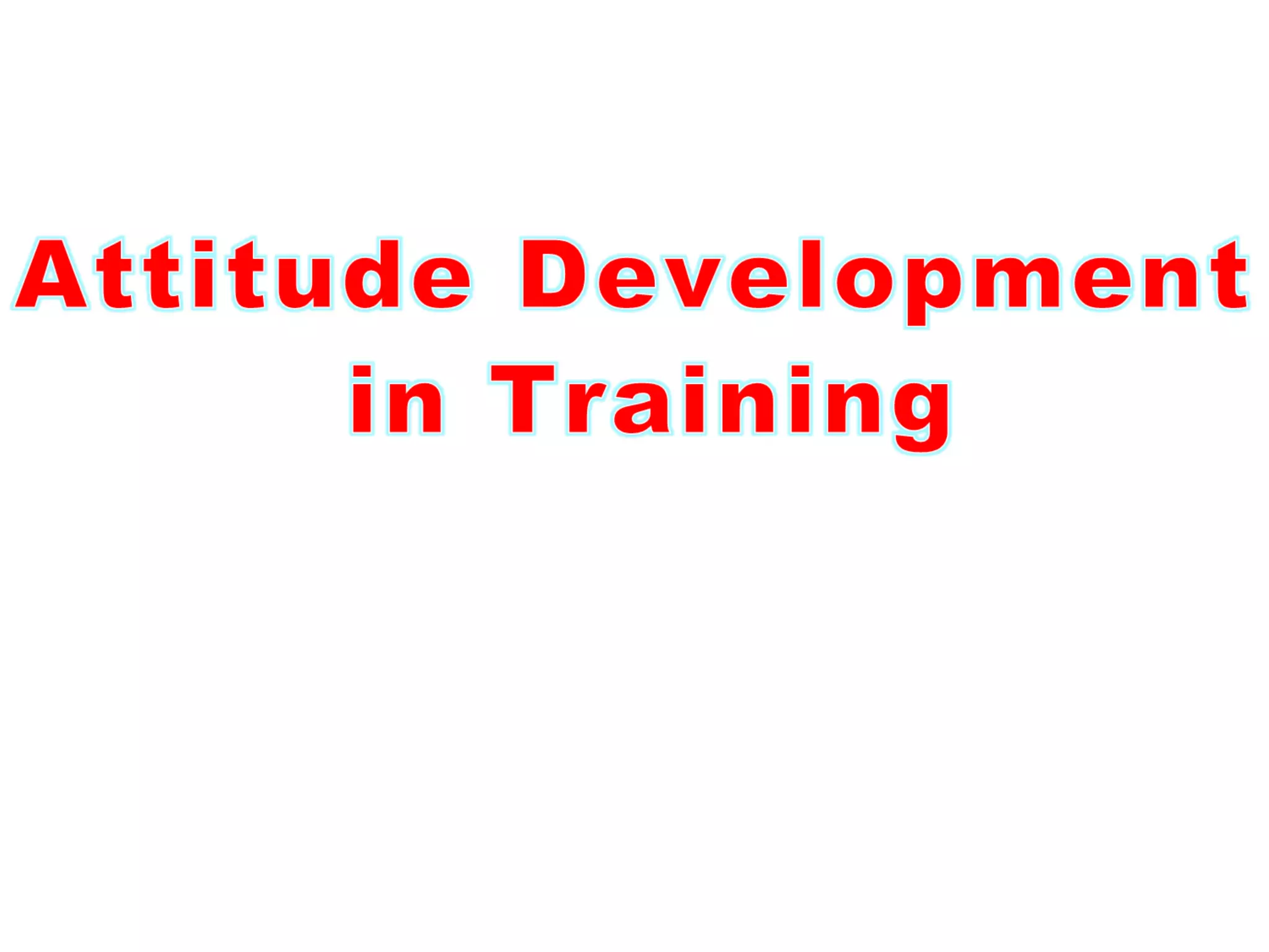 Attitude development | PPT