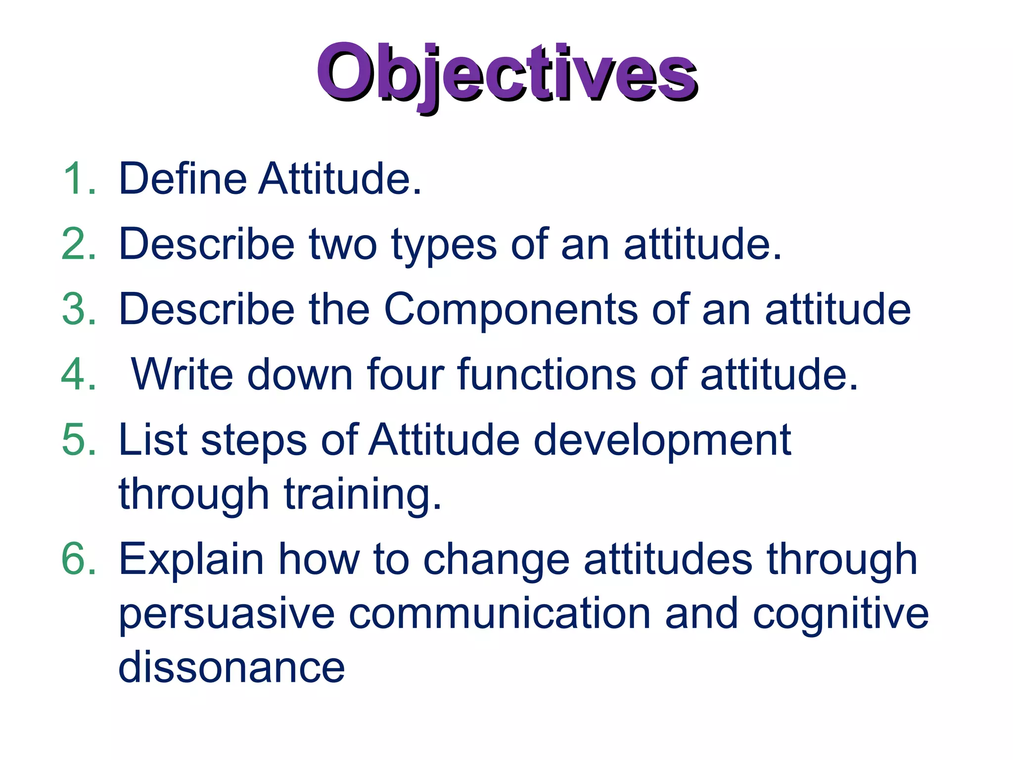 Attitude development | PPT