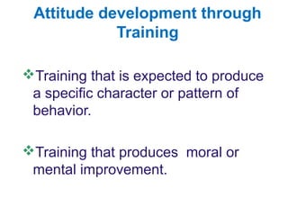 Attitude development | PPT