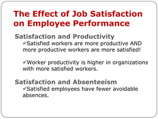 Attitude & effects | PPTX | Human Resources | Business