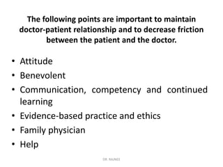 Attitude, ethics & communication (aetcom)3 Module 1.3: Doctor-Patient ...