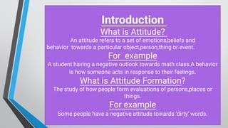 Attitude Formation and it's different types | PDF | Science