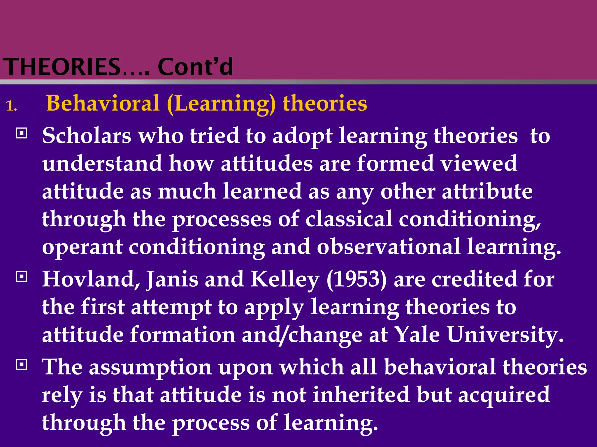 Theories, Functions and Principles of Attitude.pptx