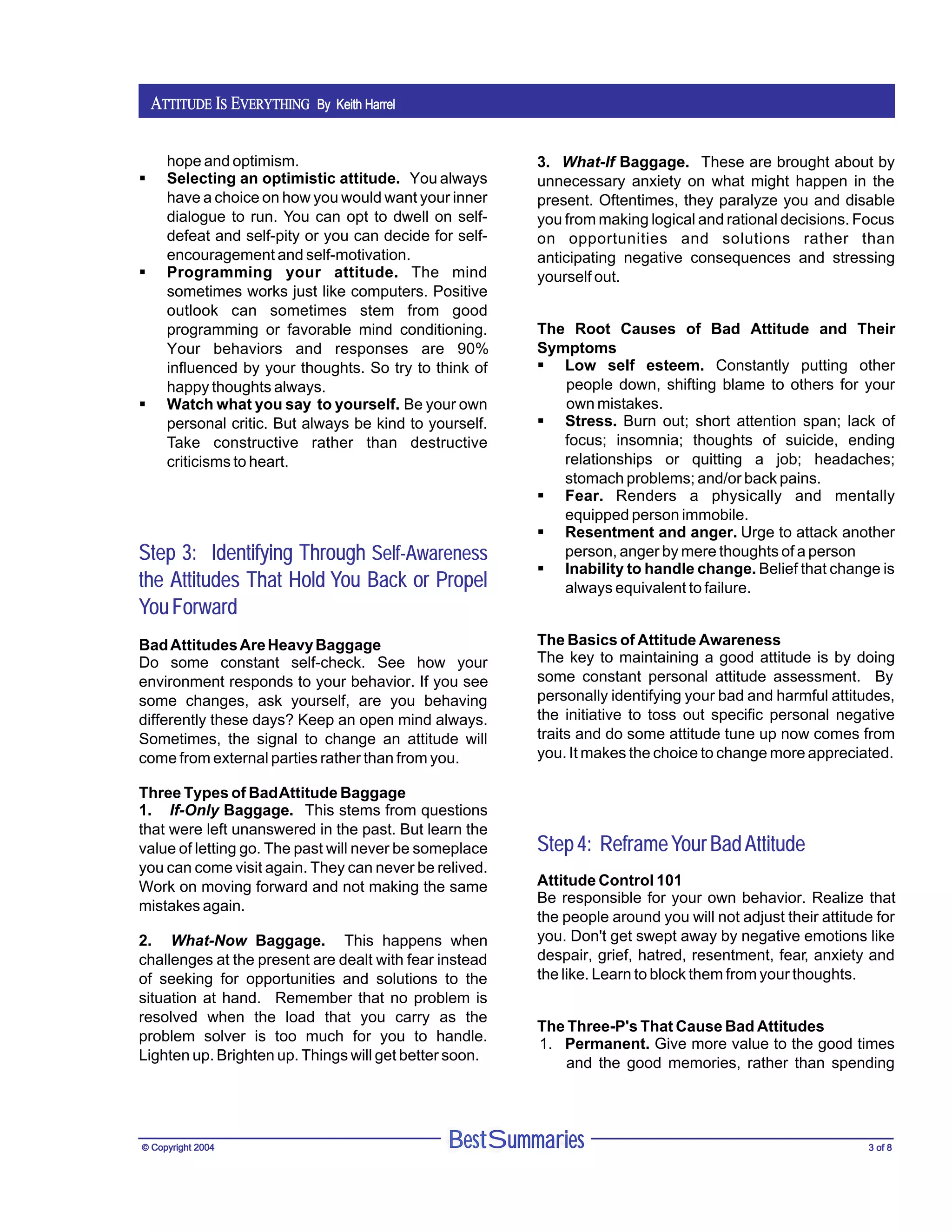 Attitude is everything best | PDF | Healthy Living