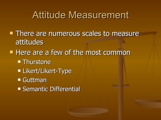Attitude Measurement | PPT