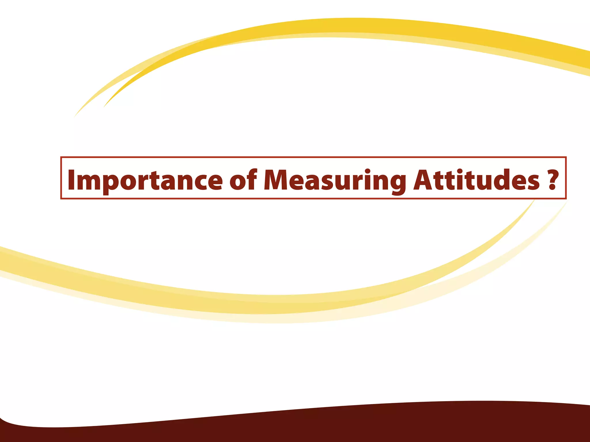 Measurement of Attitude. | PPT